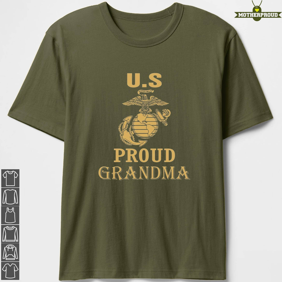 Marine Grandma Us Proud T-Shirts – MotherProud